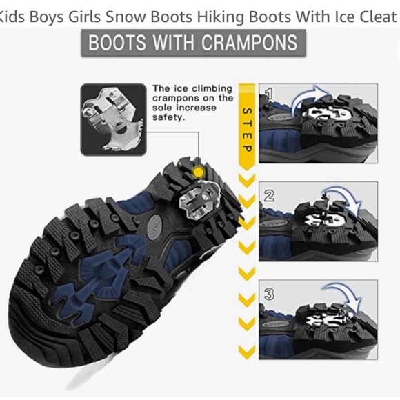 VITIKE | Shoes | Vitike Kid Snowhiking Boots W Ice Cleat | Poshmark